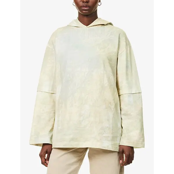 REPRESENT Hideaway Printed Hooded T-shirt