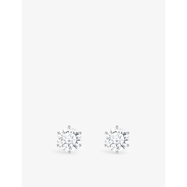 THOMAS SABO 925 Sterling Silver And Cubic Zirconia Stud Earrings - White