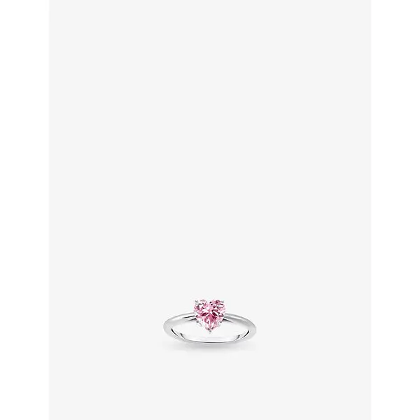 THOMAS SABO Heart-shaped Ring - Pink