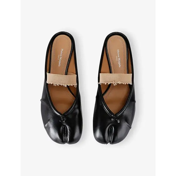 MAISON MARGIELA Tabi Split-toe Band Leather Ballet Flats