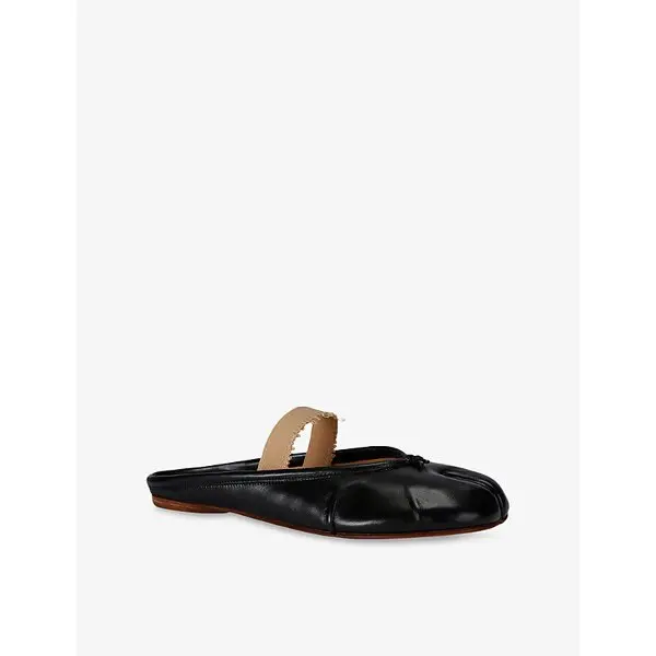 MAISON MARGIELA Tabi Split-toe Band Leather Ballet Flats