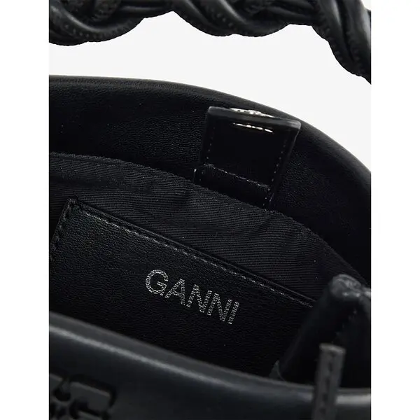 GANNI Bou Mini Eyelet Leather Top-handle Bag