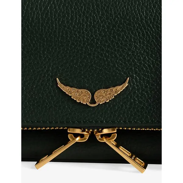 Zadig&Voltaire Rock Nano Leather Clutch Bag - Emerald