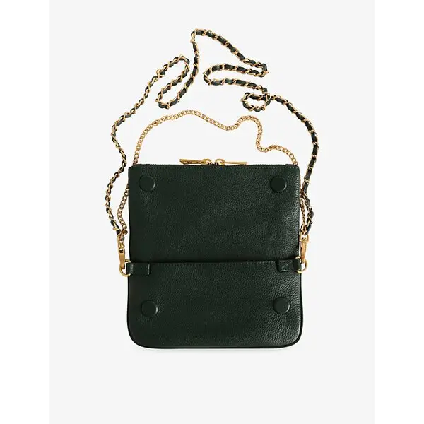 Zadig&Voltaire Rock Nano Leather Clutch Bag - Emerald
