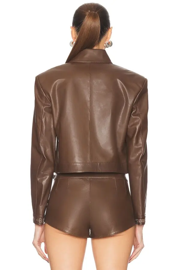 MIMCHIK Off Center Moto Jacket