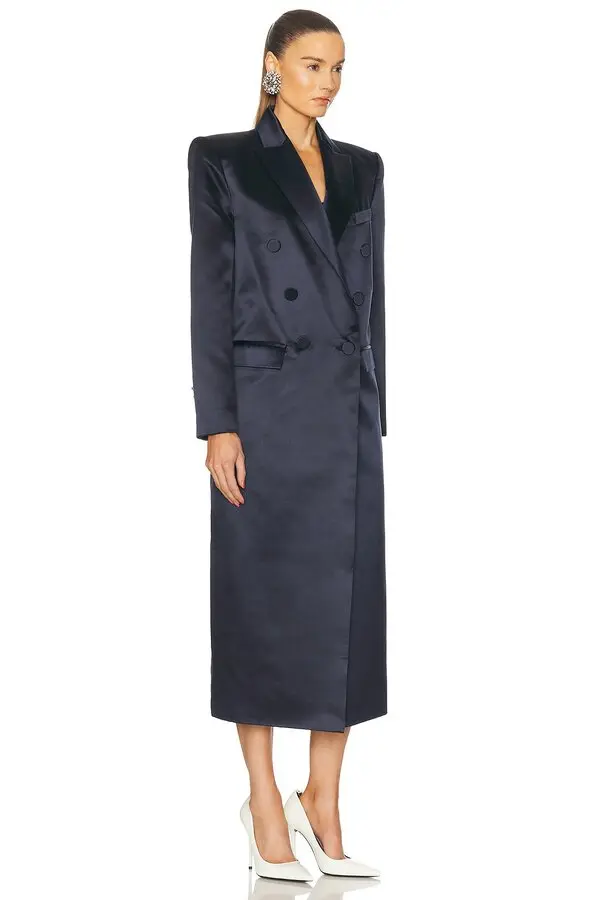 Alex Perry Oversized Duchess Satin Coat