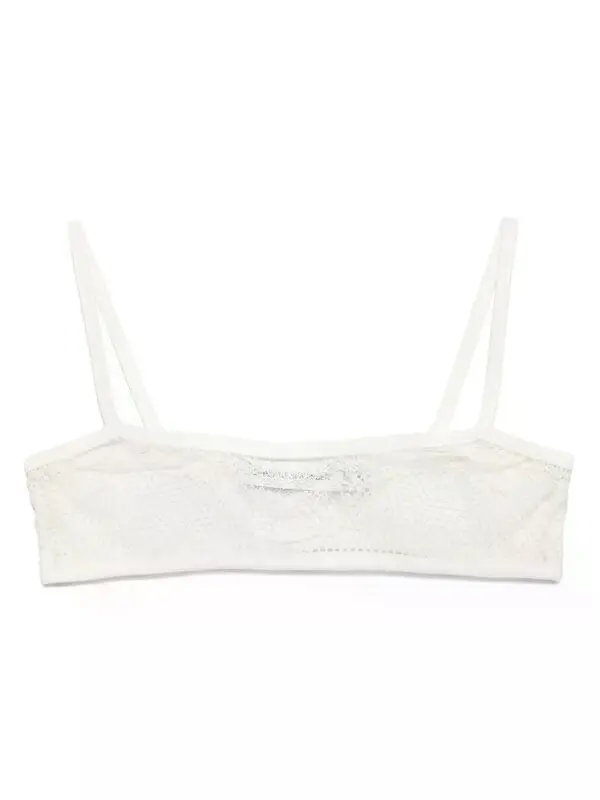Christopher Esber Lace Bralette - White