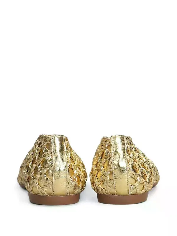 CARMENS Maya Plait Ballet Flats - Gold