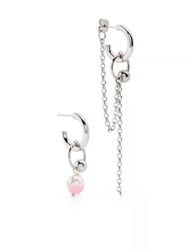 JUSTINE CLENQUET Nikki Drop Earrings - Silver