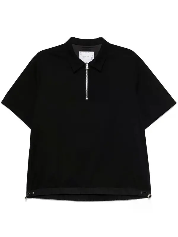 Sacai Half Zip-up Polo Shirt