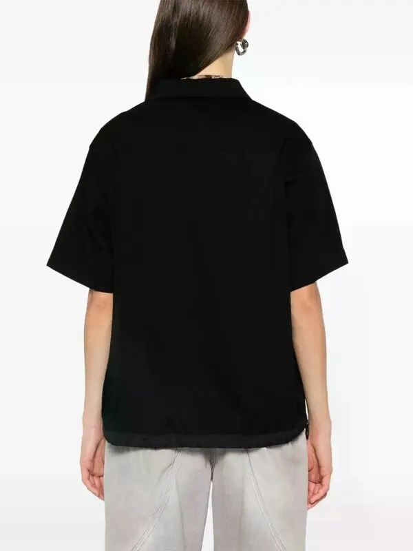 Sacai Half Zip-up Polo Shirt