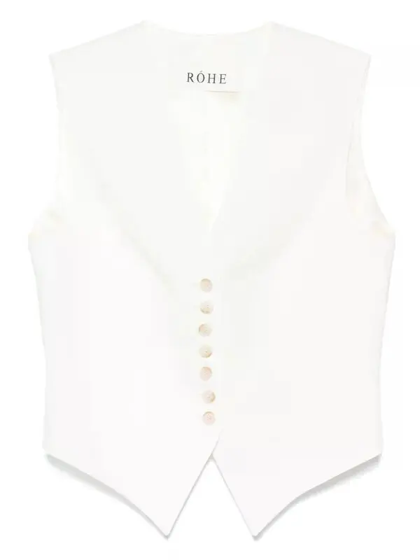 RÓHE Virgin Wool Waistcoat - Neutrals