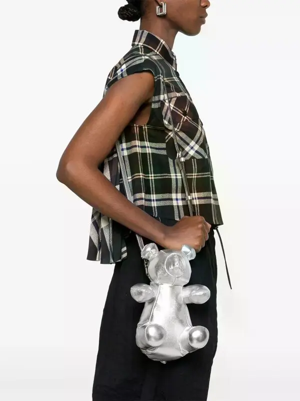 Mihara Yasuhiro Dolls Bear Cross Body Bag - Silver