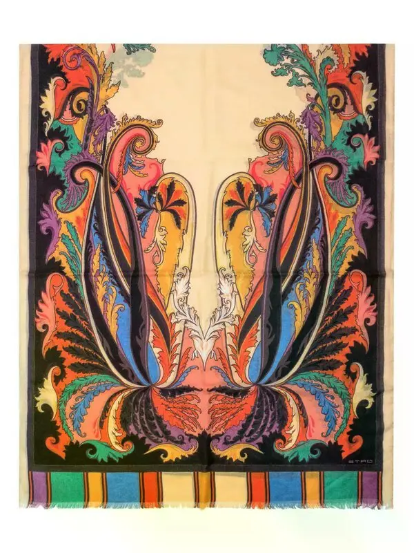 Etro All-over Printed Scarf - Neutrals