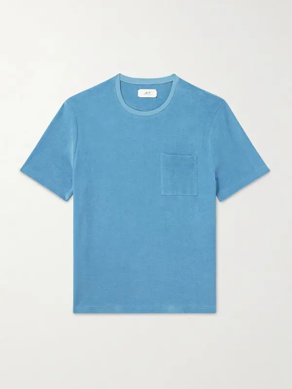 Mr P. Organic Cotton-terry T-shirt - Blue
