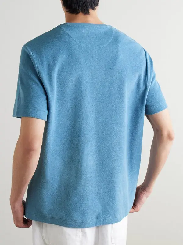 Mr P. Organic Cotton-terry T-shirt - Blue