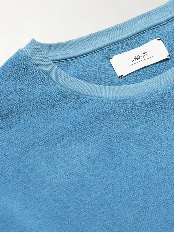 Mr P. Organic Cotton-terry T-shirt - Blue
