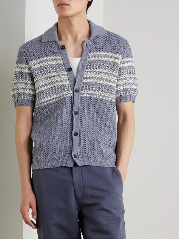 Mr P. Striped Organic Cotton Shirt