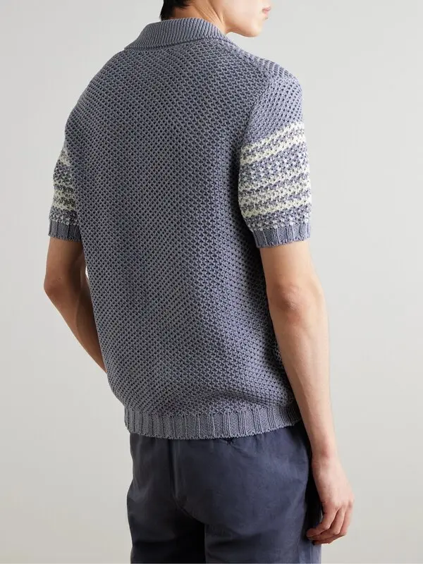 Mr P. Striped Organic Cotton Shirt
