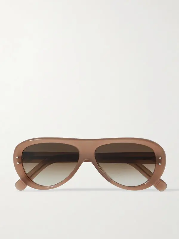 Mr P. Cubitts Ischia Aviator-style Sunglasses - Brown