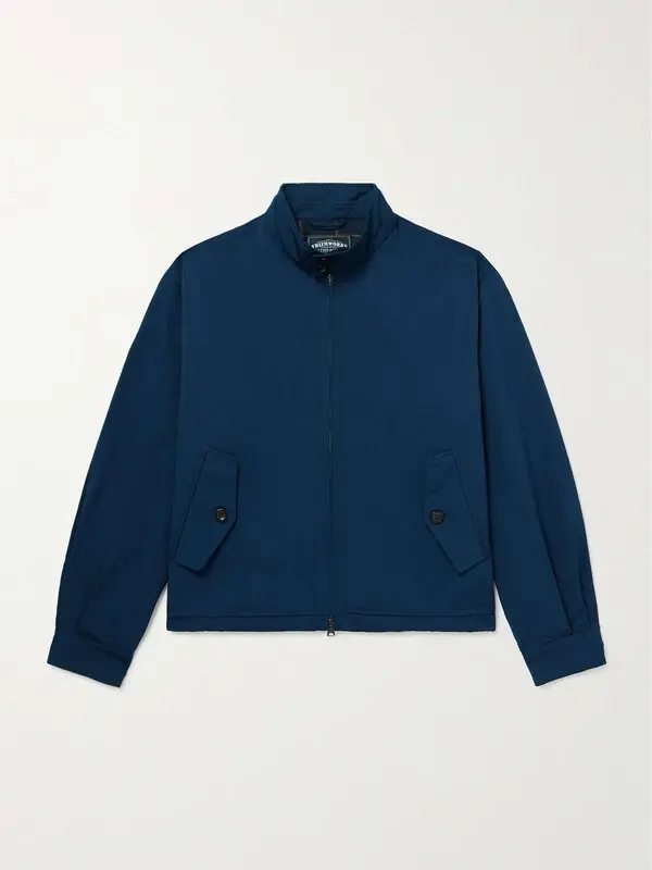 FRIZMWORKS Buddy Cropped Harrington Jacket - Navy