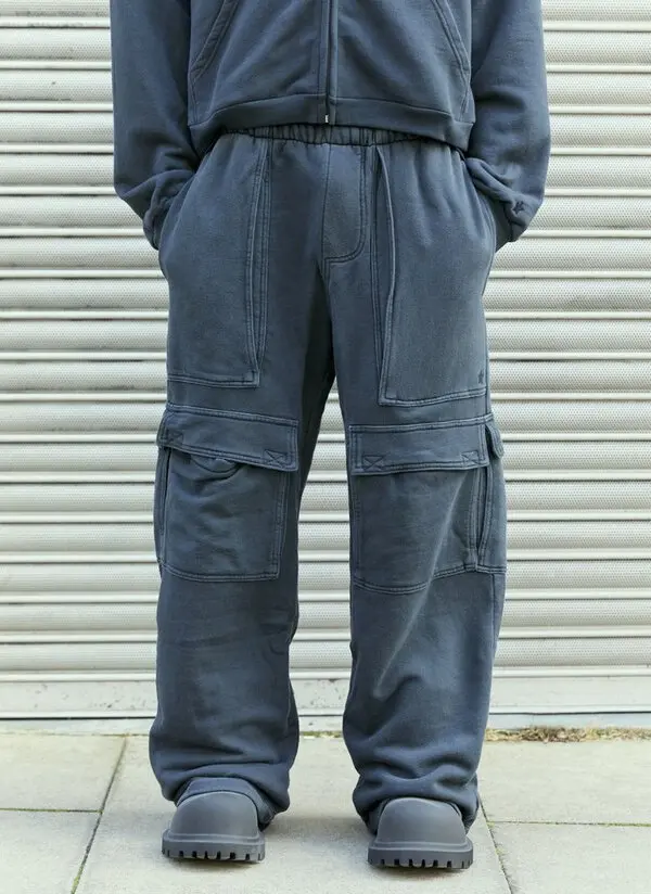 Greg Ross Cargo Sweatpants In Grey - 51% Off | Editorialist