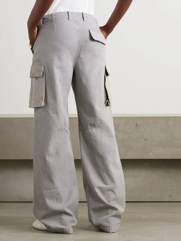 Our Legacy Peak Cotton And Hemp-blend Canvas Cargo Pants - Gray