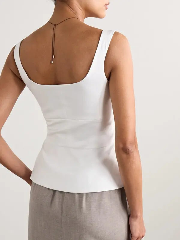 LIBEROWE Cotton-poplin Peplum Top