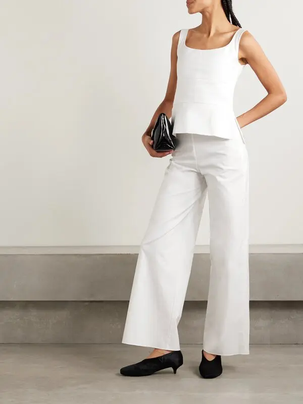 LIBEROWE Cotton-sateen Wide-leg Pants