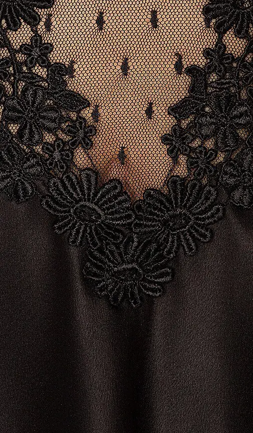 Flora Nikrooz Showstopper Lace Chemise - Black