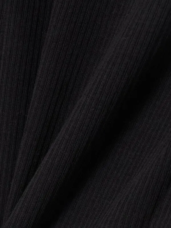 JAMES PERSE Ribbed Stretch-supima Cotton Tank - Black