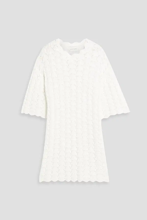 Loulou De Saison Loulou Studio Doni Crocheted Mini Dress - Ivory