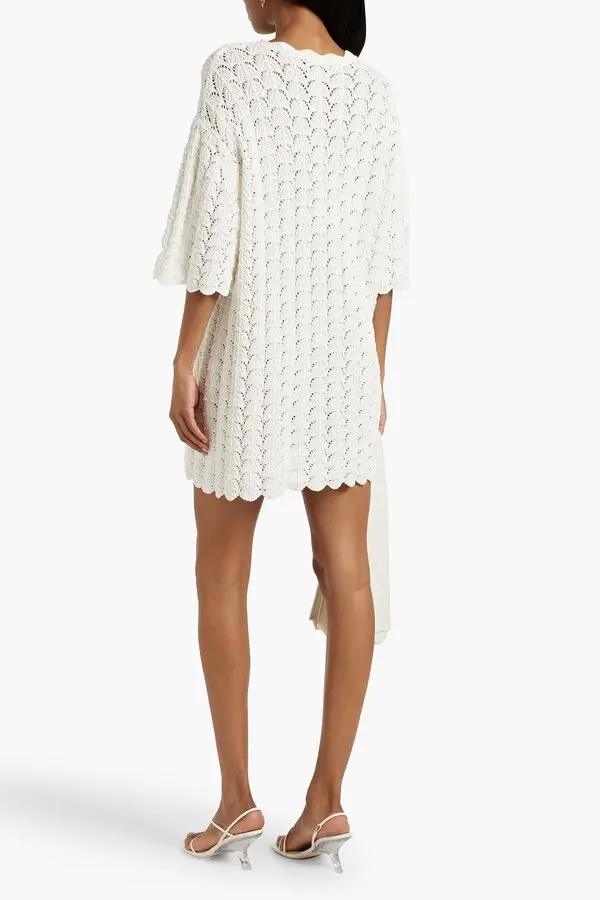 Loulou De Saison Loulou Studio Doni Crocheted Mini Dress