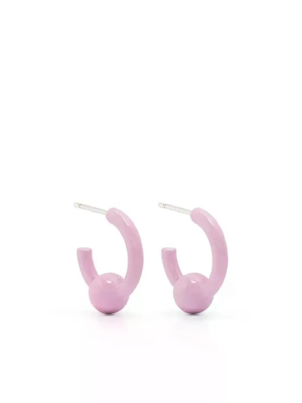 JUSTINE CLENQUET Sam Hoop Earrings - Silver