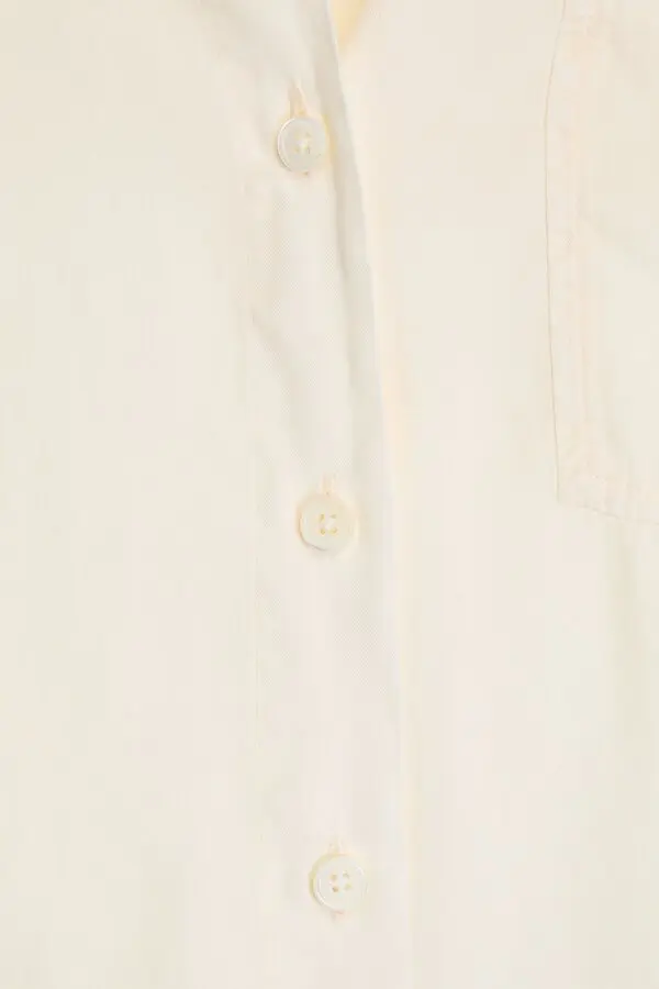 ALEX MILL Gemma Cropped Shirt - Ivory