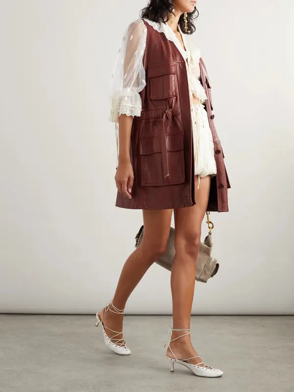 Chloé Buckled Leather Vest