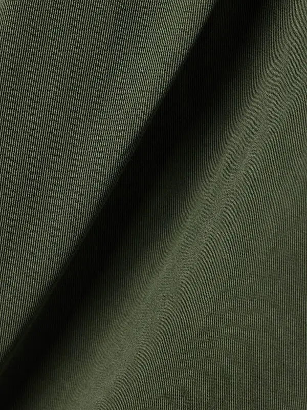 Citizens Of Humanity Flight Pleated Organic Cotton-blend Twill Barrel-leg Cargo Pants - Green