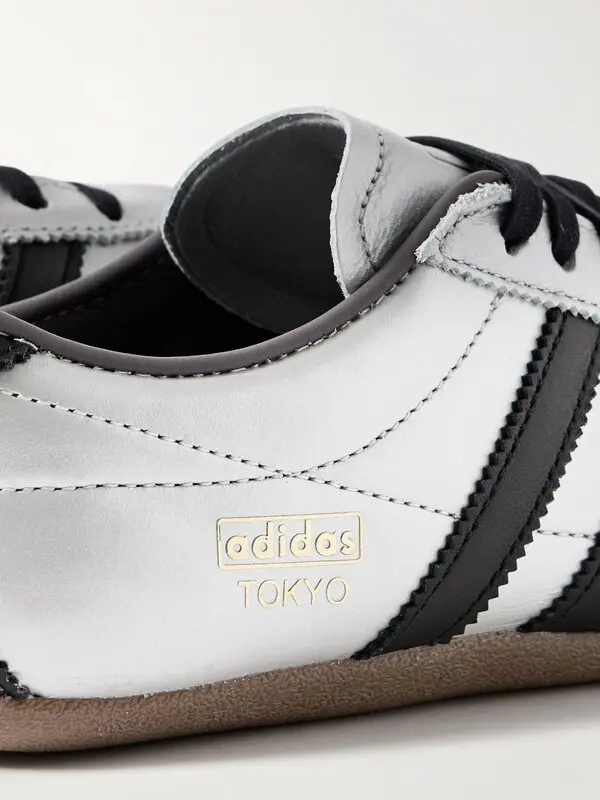 ADIDAS ORIGINALS Tokyo Metallic Leather Sneakers - Silver