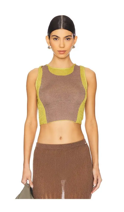 ISA BOULDER Two-tone Twisted Top