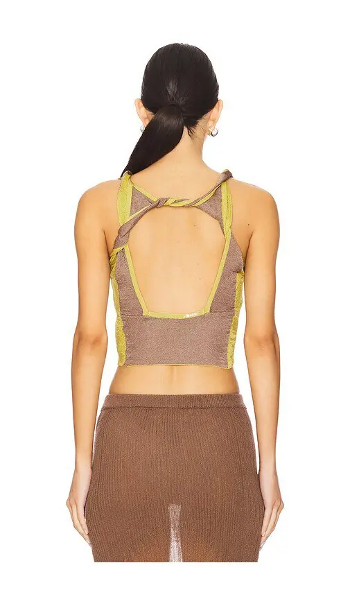 ISA BOULDER Two-tone Twisted Top