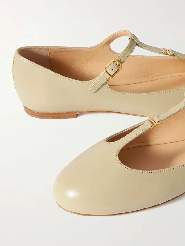 Chloé Marcie Embellished Leather Ballet Flats