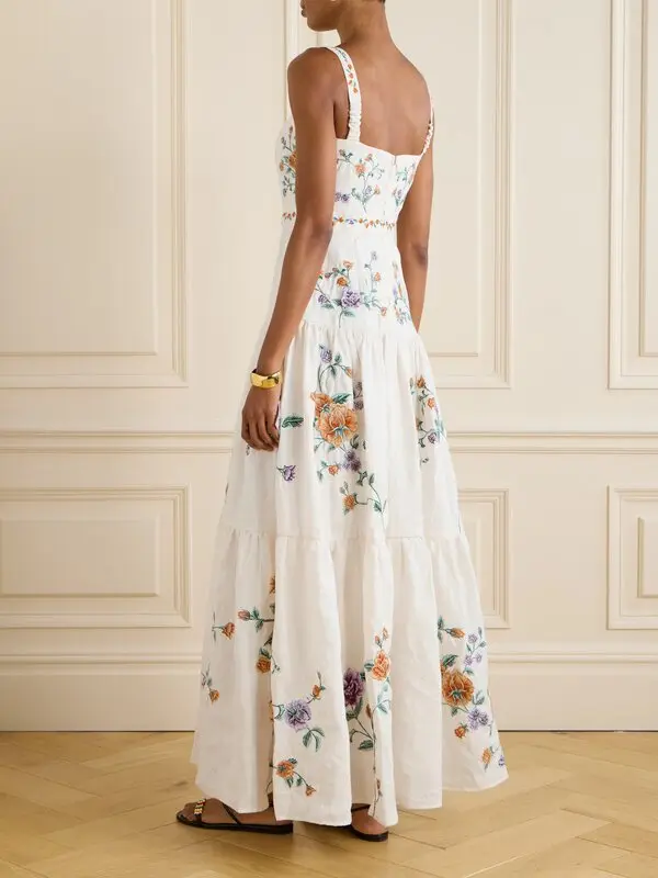 fitted lace wedding dress Agua by Agua Bendita Lima Relato Maxi Dress main image 1