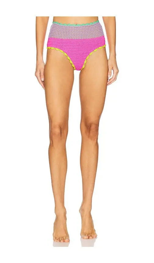 Beach Riot Wyatt Bikini Bottom - Technicolor Rays