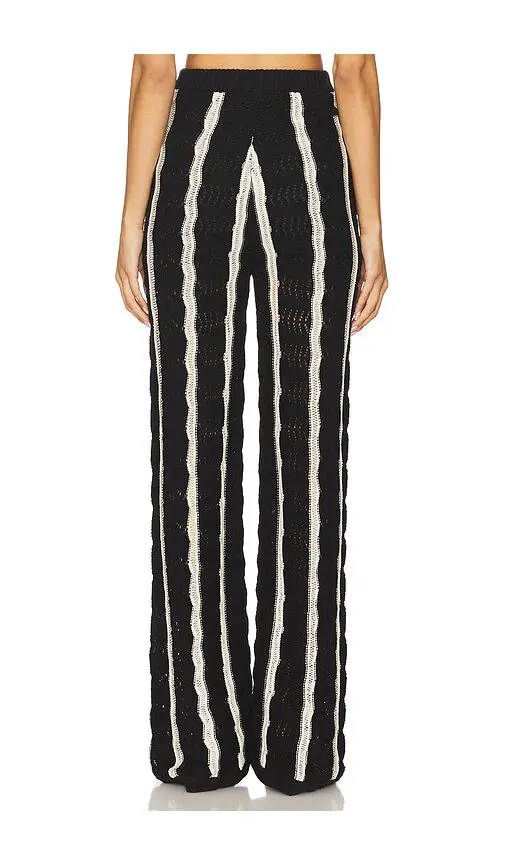 Central Park West Novelty Stitch Midrise Pant