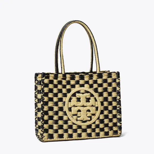 Tory Burch Small Ella Hand-crocheted Checkered Tote