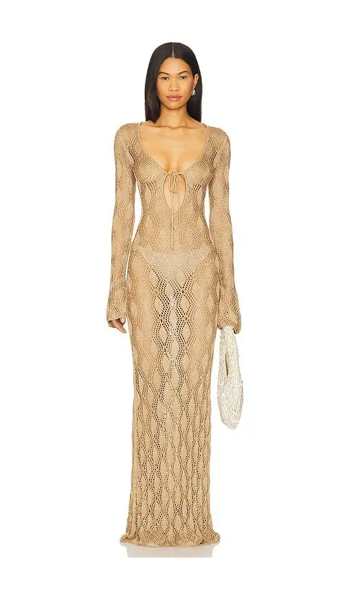 LOVERS AND FRIENDS Torin Maxi Dress - Tan