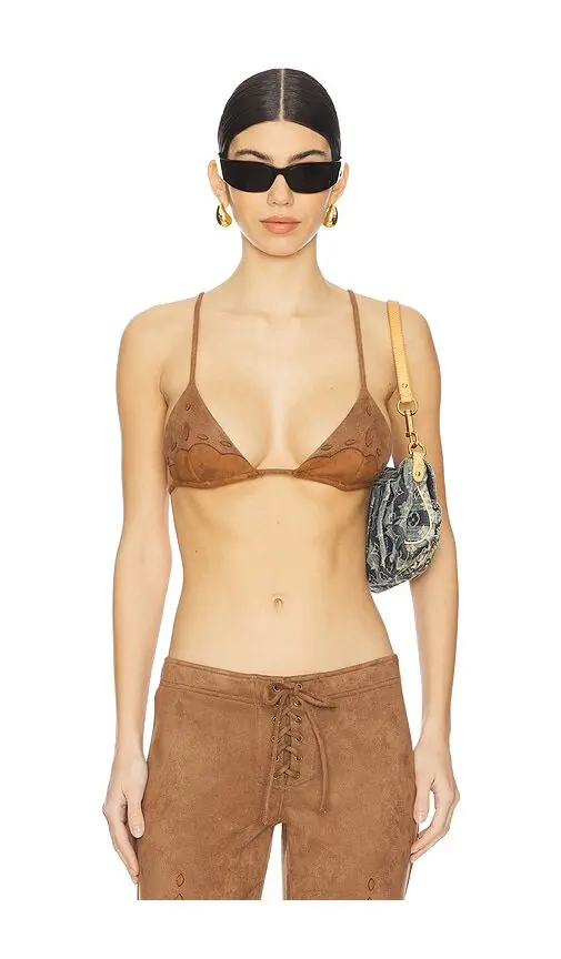 LESLIE AMON X Revolve Coyote Ugly Top - Brown