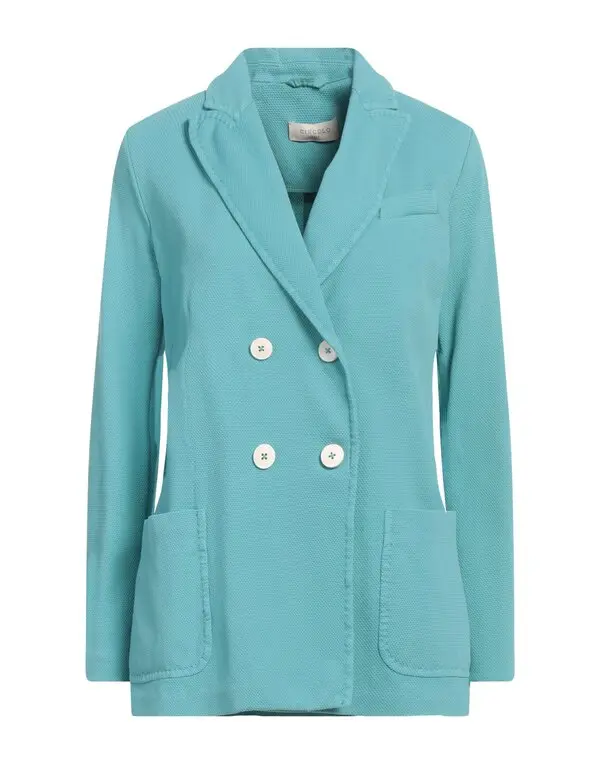 CIRCOLO 1901 Single-breasted Piqué Blazer - Blue