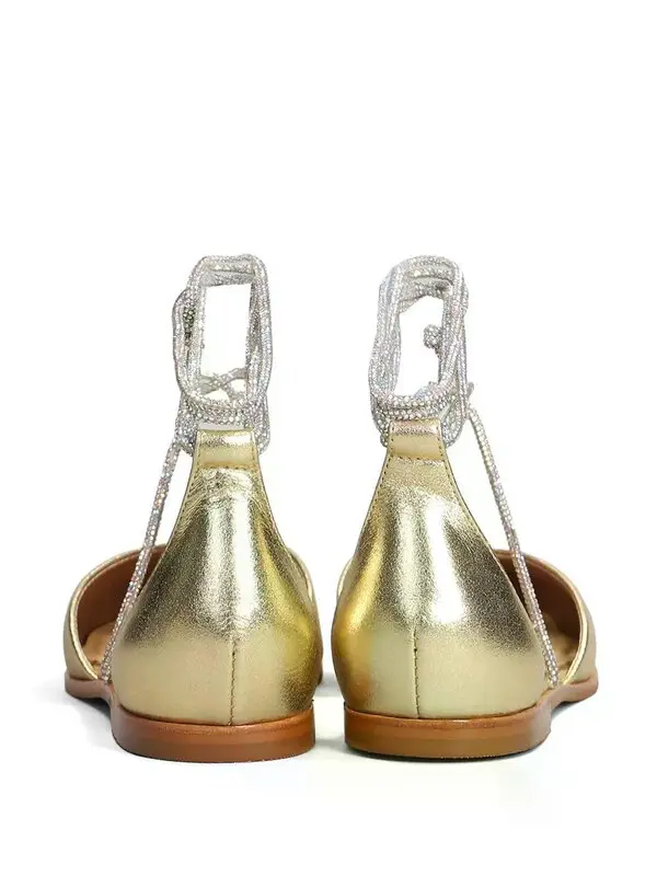 ANDREA CARRANO Metallic Ballerina Flats