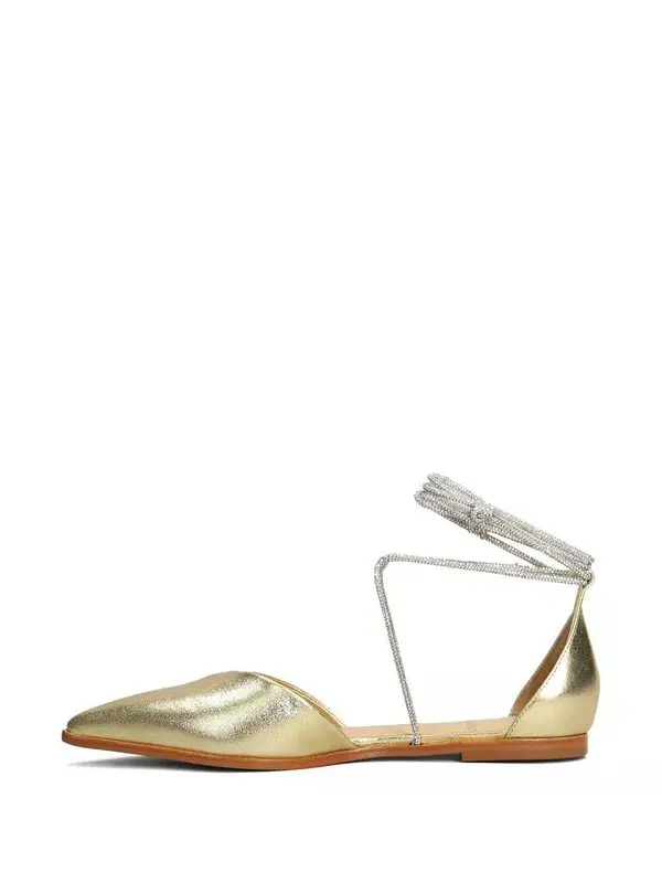 ANDREA CARRANO Metallic Ballerina Flats
